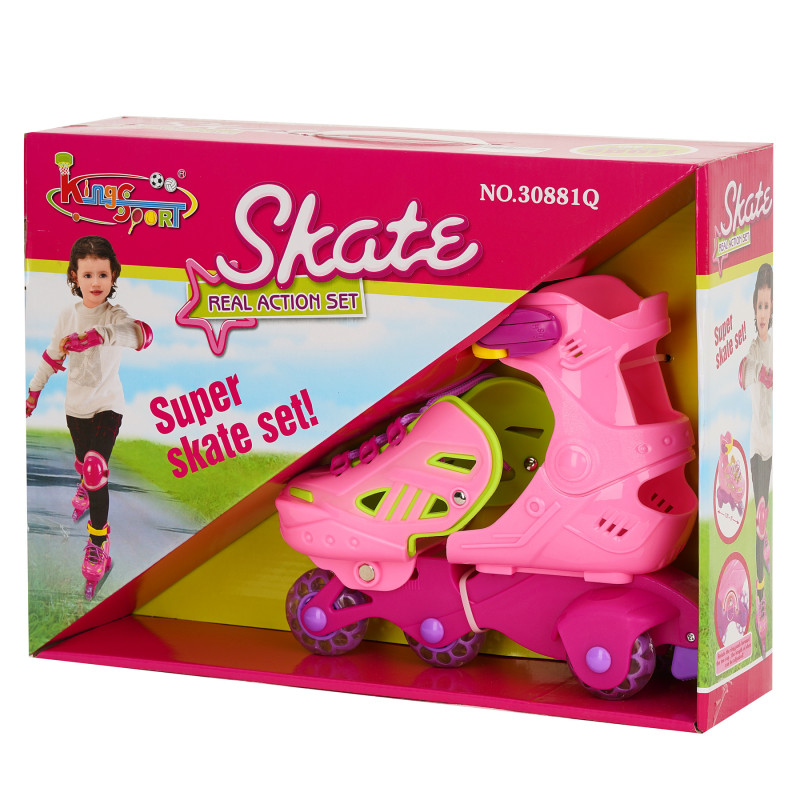 Детски ролери - розови марка King Sport. Произход PRC | Kidso.bg