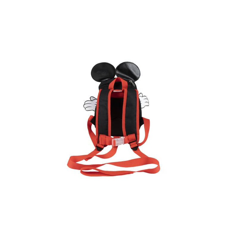 Mickey Mouse Мини детска раница с Mickey Mouse и предпазен колан, черна ...
