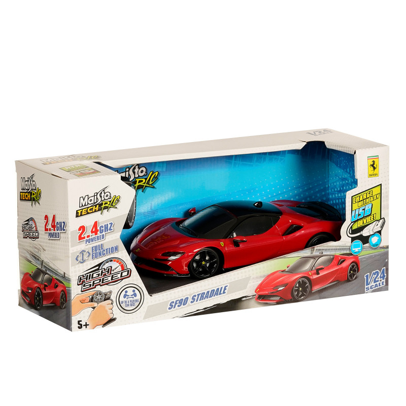MAISTO TECH Кола Ferrari SF90 Stradale 1:24 R/C 82334 x6 Maisto Tech ...